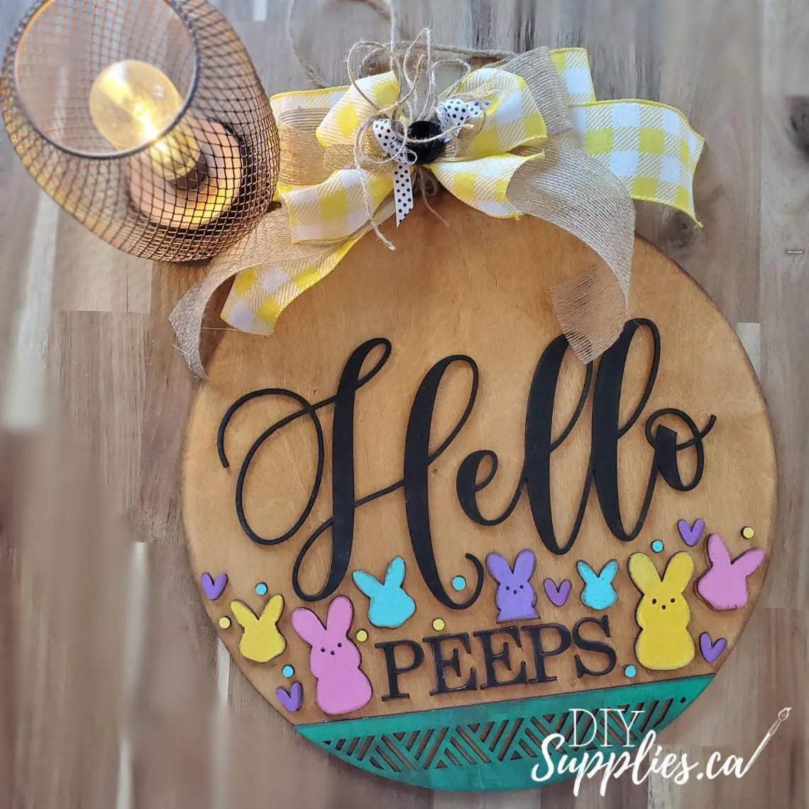 DIY Hello Peeps Easter Door Hanger - Painted – BarterPay Online Marketplace