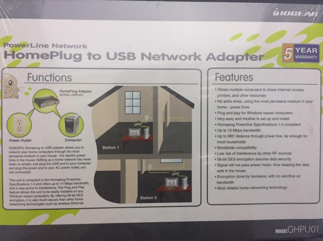 PowerLine Network - HomePlug to USB Network Adapter – BarterPay Online ...